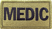 MultiCam Medic placard with velcro